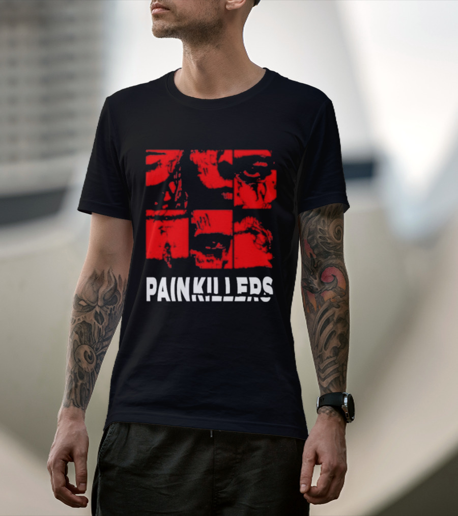 Yzo And Ptk Painkillers Eye Red Faces T-Shirt