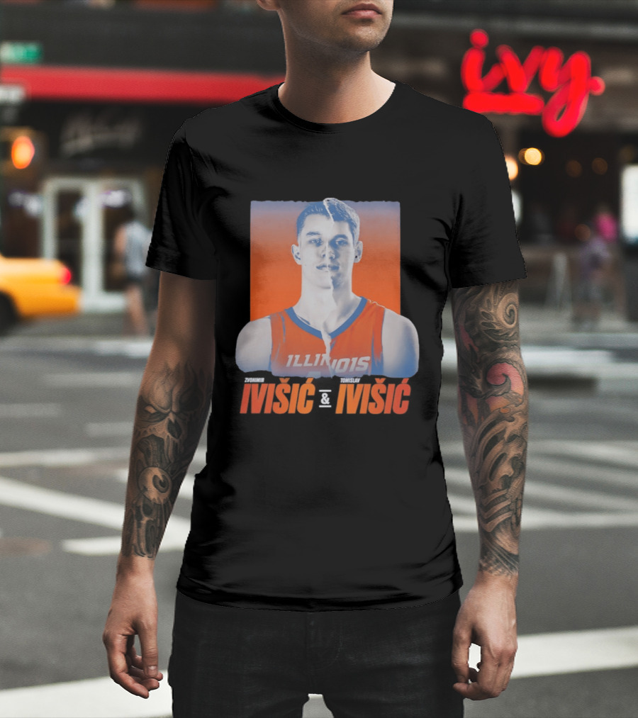 Illinois Fighting Illini Ivisic Basketball T-Shirt