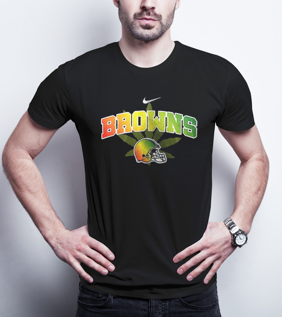 Cleveland Browns One Love Bob Marley Nike Football Helmet T-Shirt
