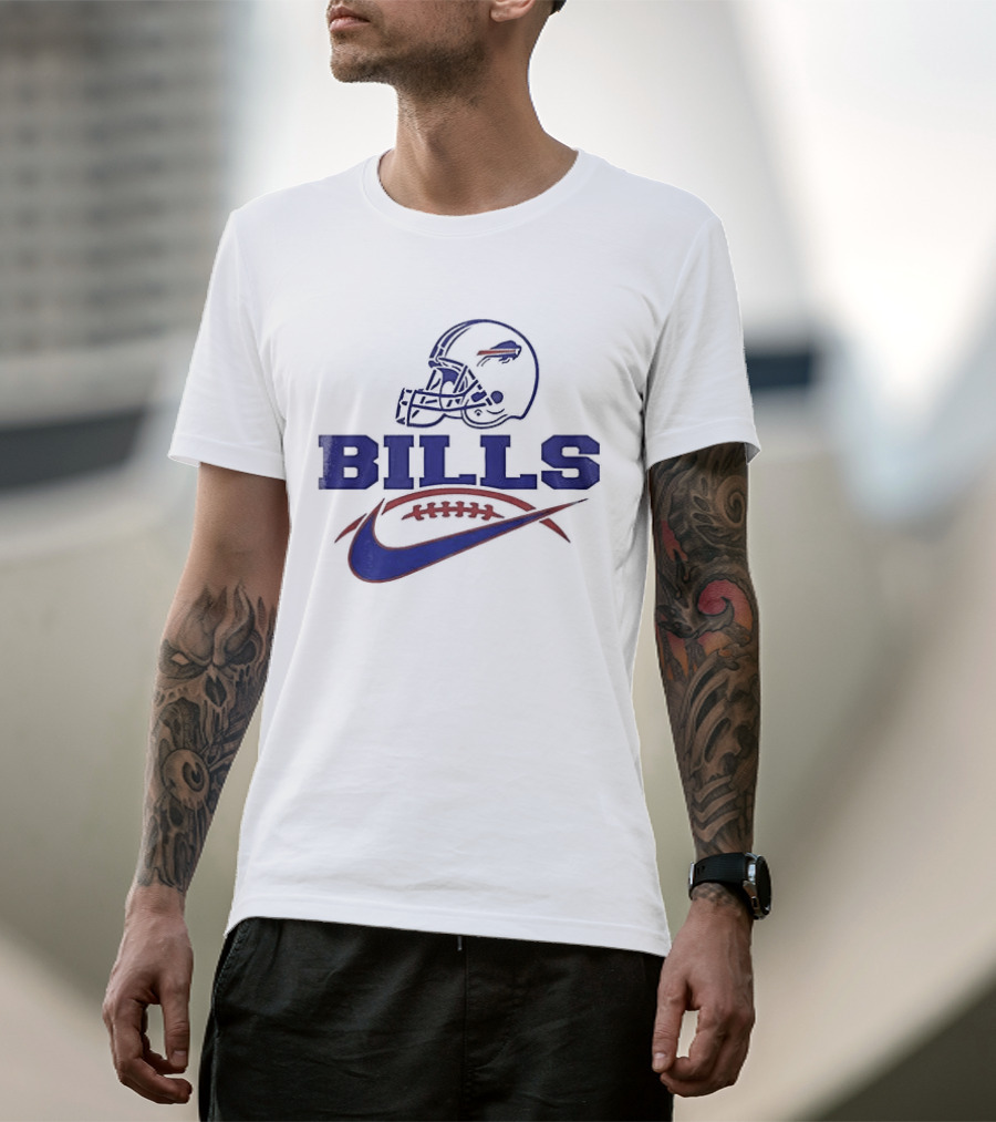 Buffalo Bills Helmet Football Sports Fan Gear T-Shirt
