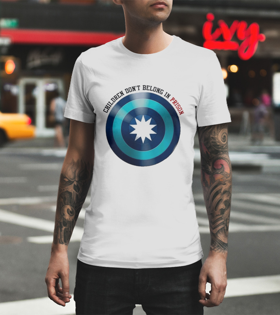 Children Don't Belong In Prison Minnesota Shield Abolish ICE T-Shirt