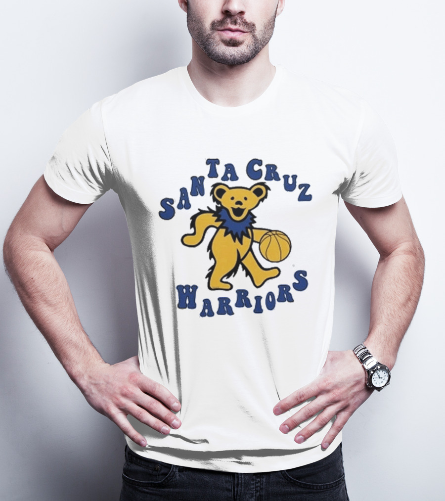 Grateful Dead SCW Bear Santa Cruz Warriors Basketball T-Shirt