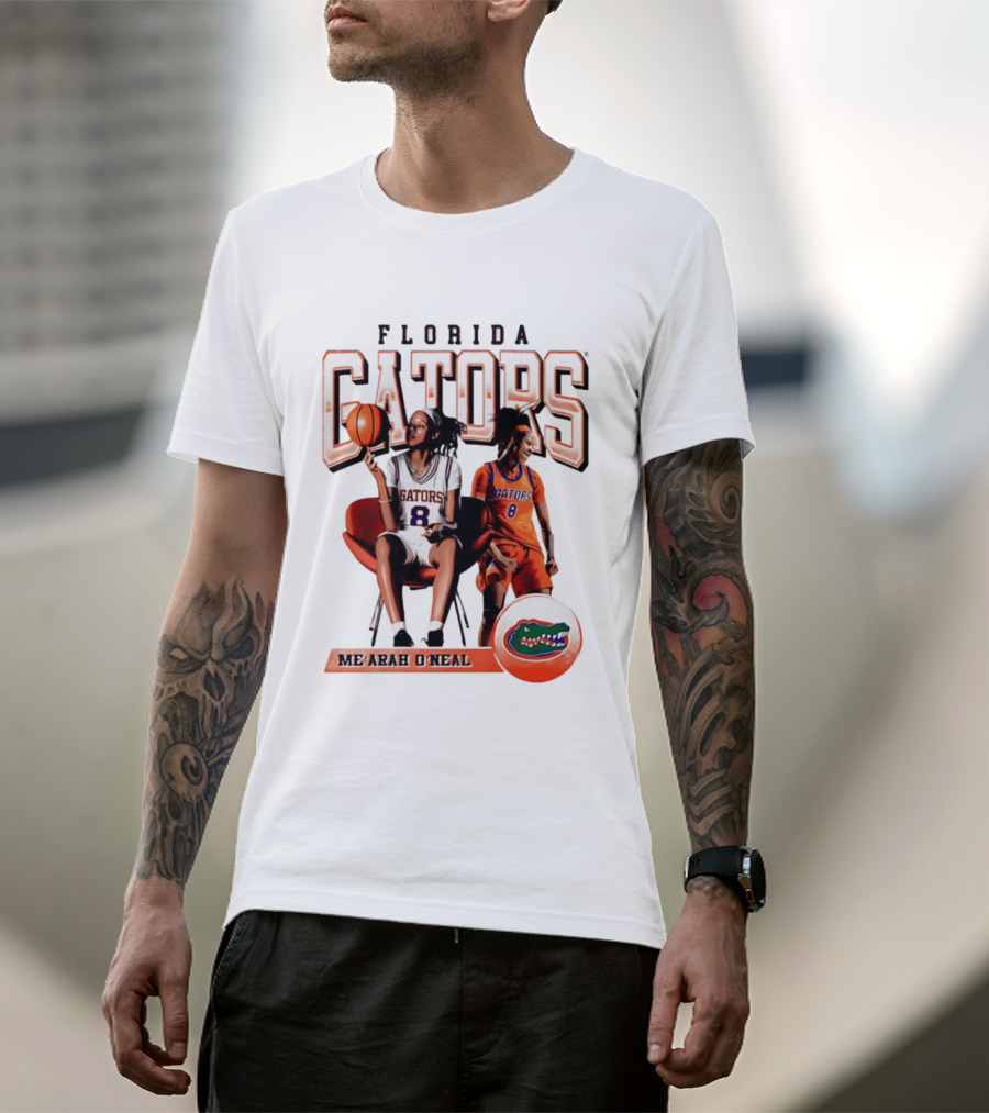 Florida Gators Me'Arah O'Neal Basketball Player 8 T-Shirt