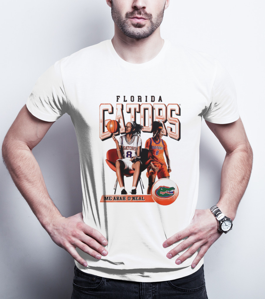 Florida Gators Me'Arah O'Neal Basketball Player 8 T-Shirt