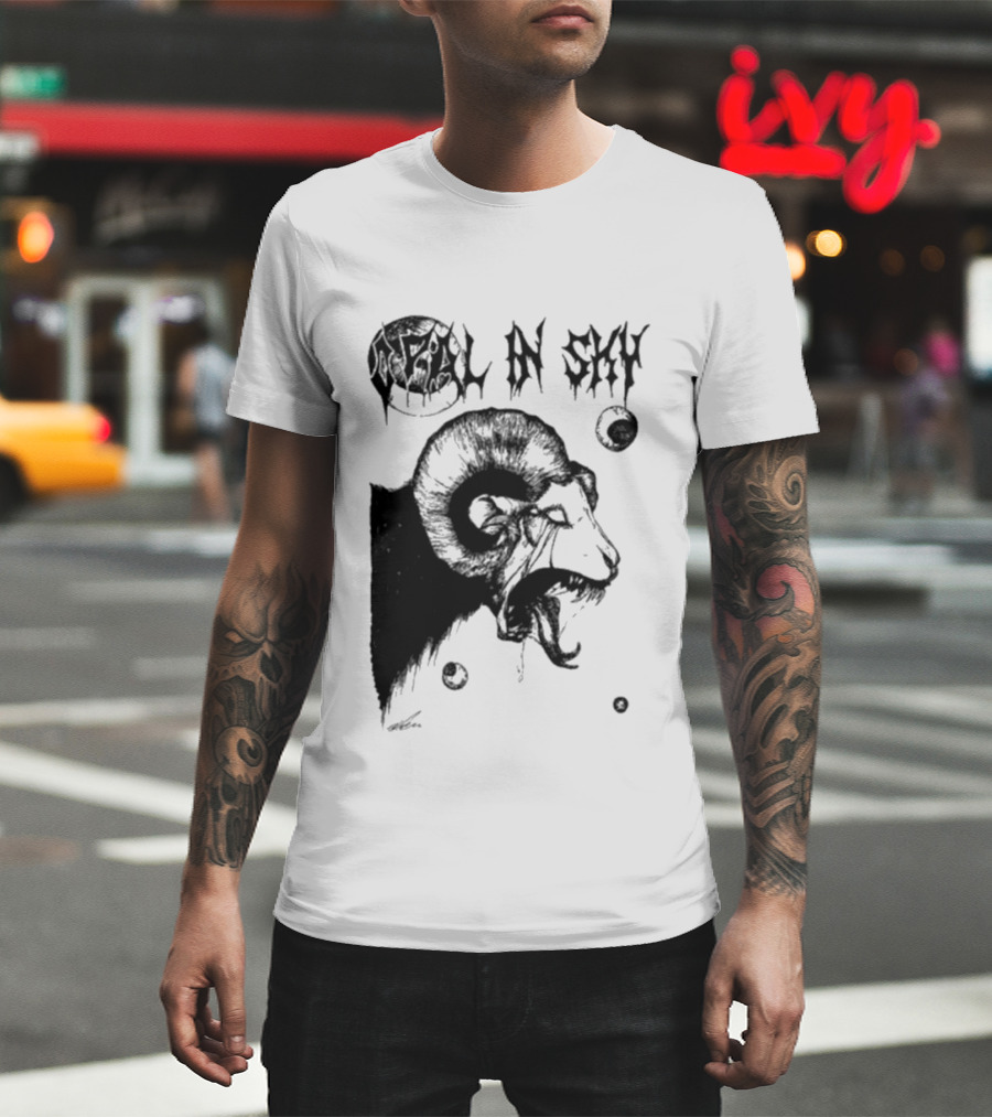 Olivia Dark Opal In Sky Satanic Ram T-Shirt