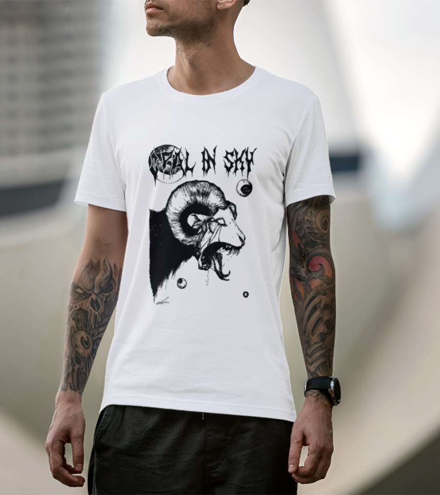 Olivia Dark Opal In Sky Satanic Ram T-Shirt