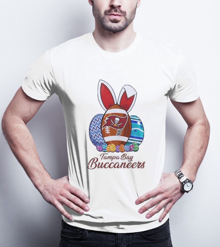 Tampa Bay Buccaneers Easter Bunny Football Eggs Buccaneers T-Shirt