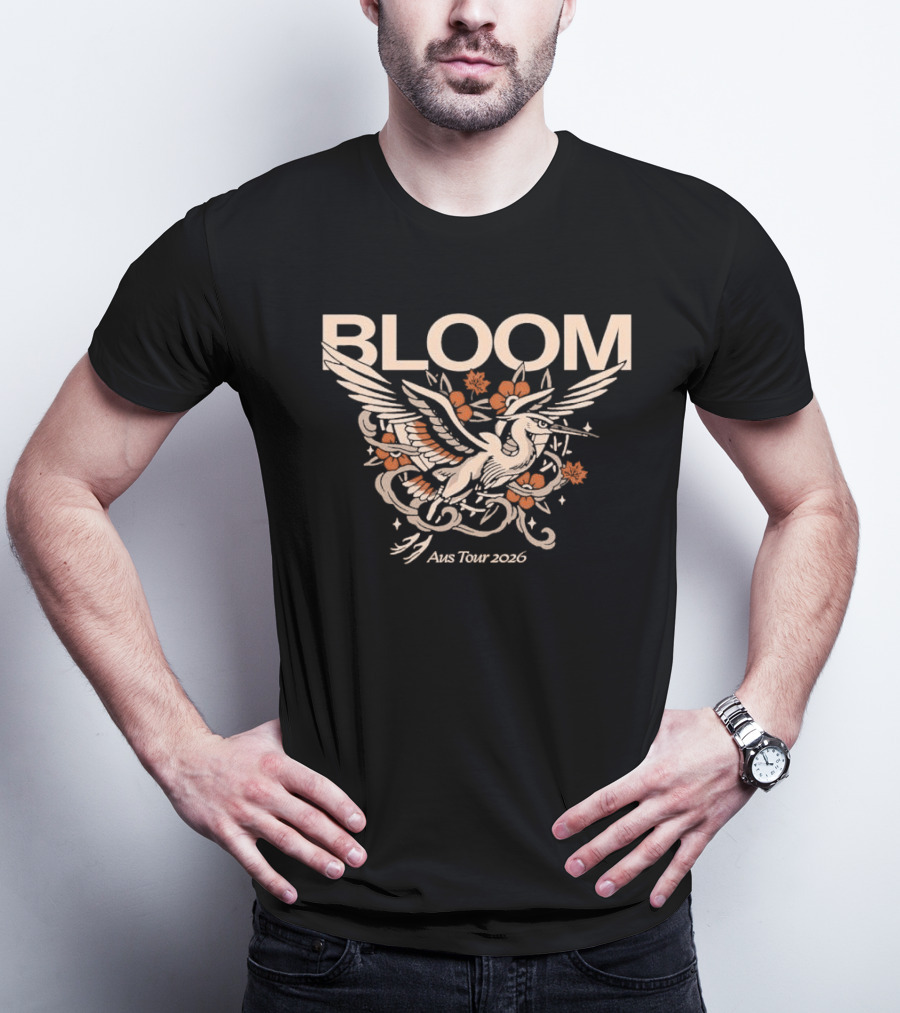 Bloom Aus Tour 2026 Phoenix And Floral T-Shirt