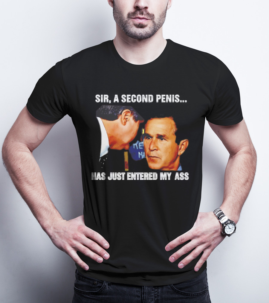 George Walker Bush Second Penis Meme Controversial Humor T-Shirt