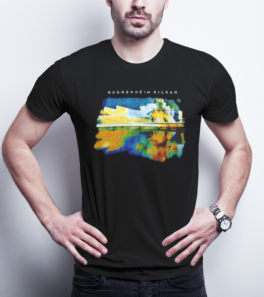 Guggenheim Bilbao Museum Painting Abstract Art Reflection T-Shirt