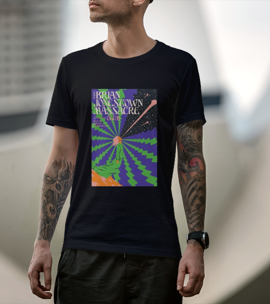 The Brian Jonestown Massacre Sacramento March 5 2026 Oliva Event Flyer At Harlows T-Shirt