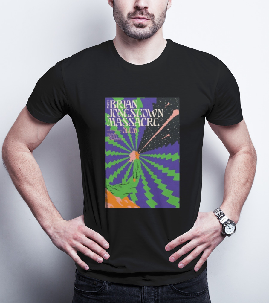 The Brian Jonestown Massacre Sacramento March 5 2026 Oliva Event Flyer At Harlows T-Shirt