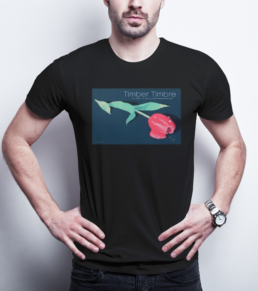 Timber Timbre Tour March 19 2025 La Clef Saint Germain En Laye France Tulip T-Shirt
