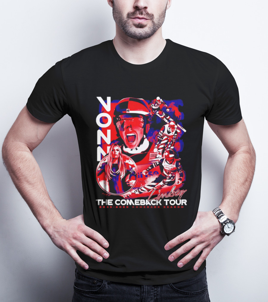 Lindsey Vonn The Comeback Tour Skiing Champion T-Shirt