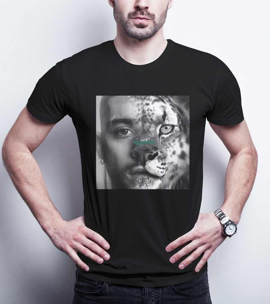 Zayn Malik Konnakol Album Cover Half Face Cheetah Release April 17 2026 T-Shirt