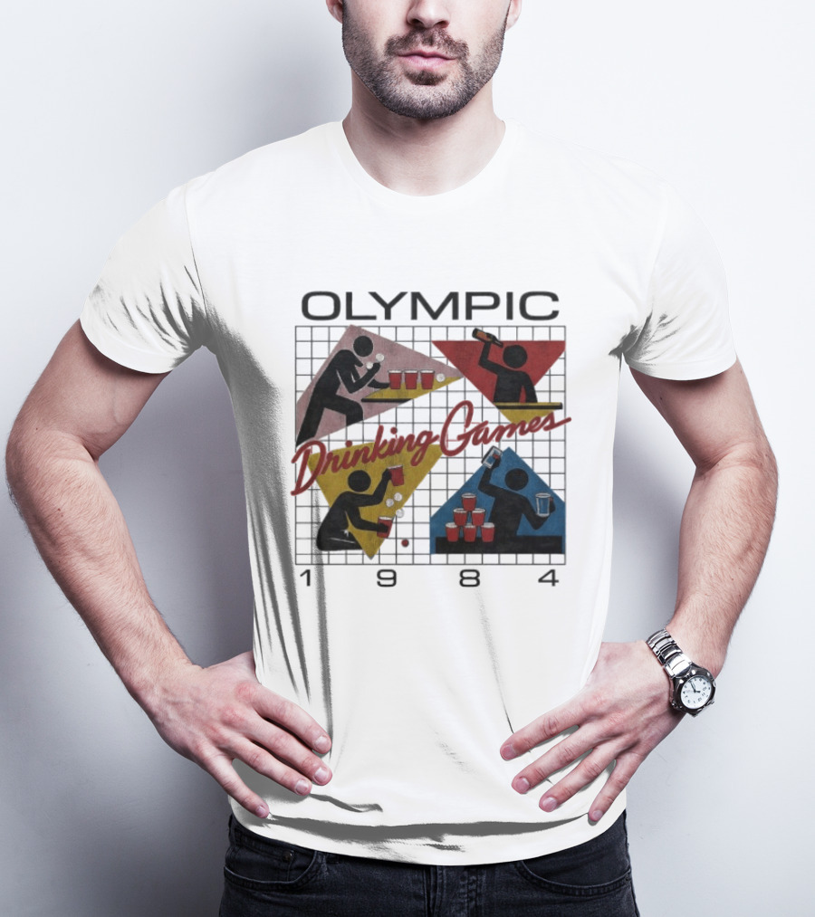 Olympic Drinking Games 1984 Beer Pong T-Shirt