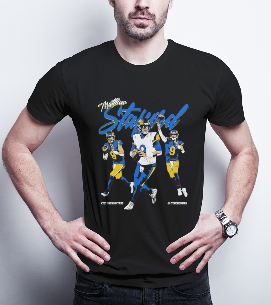 Matthew Stafford Los Angeles Rams MVP Quarterback Number 9 T-Shirt