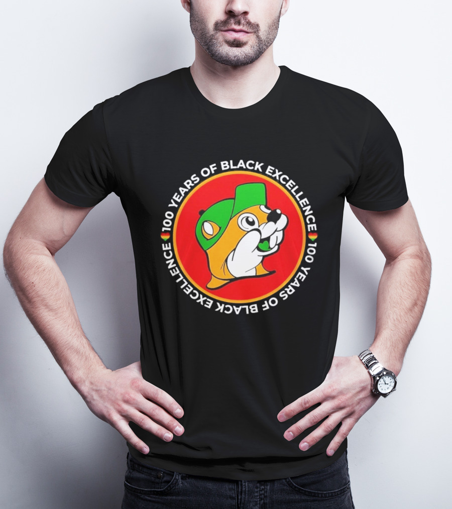 100 Years Of Black Excellence Buc Ee's Anniversary Celebration T-Shirt