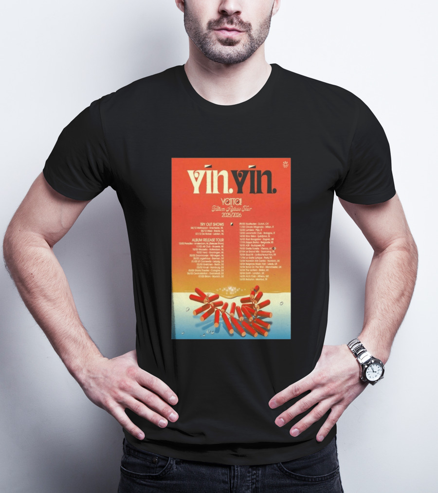 YĪN YĪN Yatta Album Release Tour 2025 2026 Europe And UK Dates T-Shirt