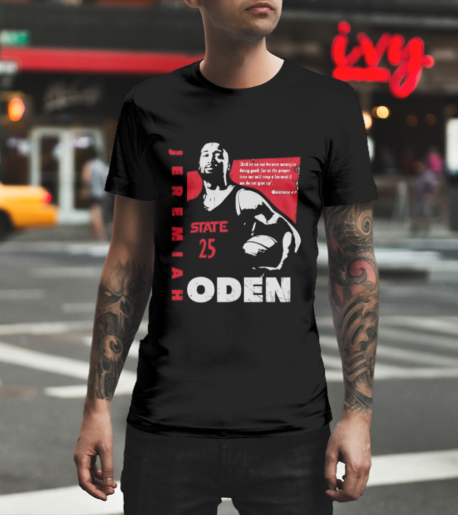 Jeremiah Oden San Diego State 25 Galatians 6:9 T-Shirt