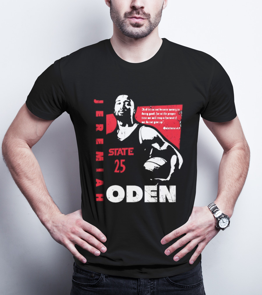 Jeremiah Oden San Diego State 25 Galatians 6:9 T-Shirt
