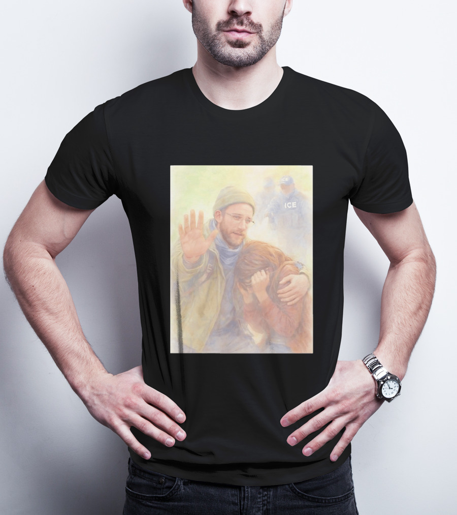 Justice For Alex Pretti Rest In Peace Anti ICE Cross Compassionate Protest T-Shirt