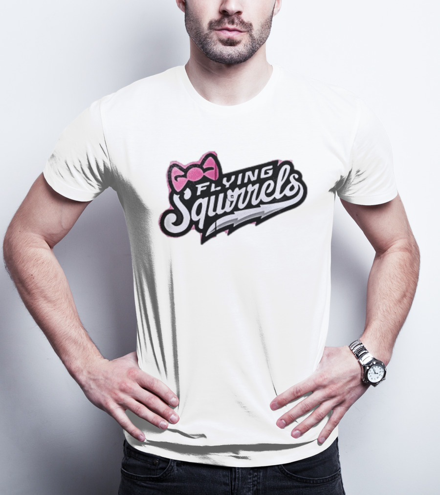Richmond Flying Squirrels Nutasha Pink Bow Team Unveiled T-Shirt