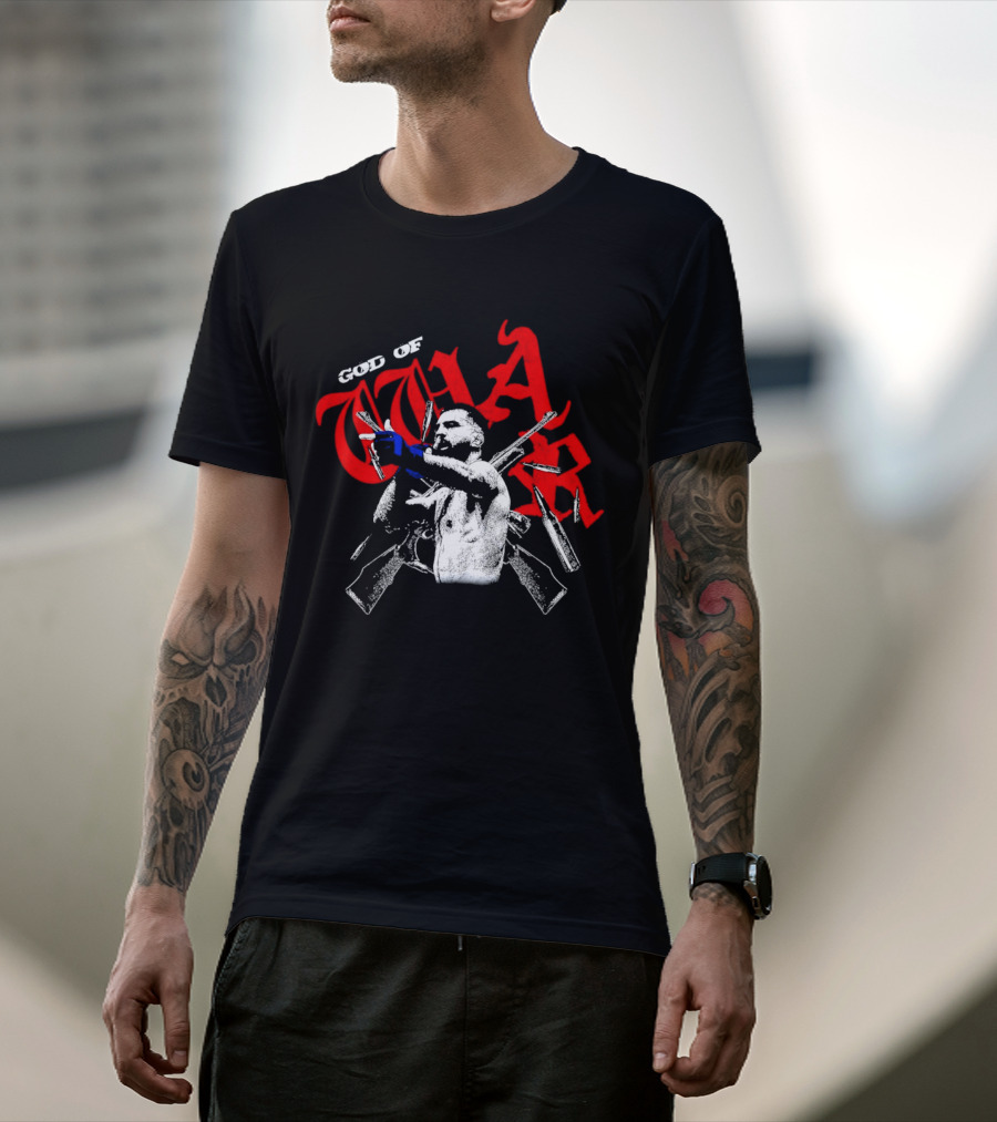 Benoît Saint Denis God Of War Guns Warrior T-Shirt