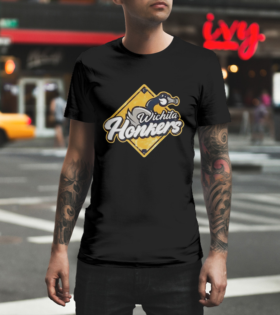 Wichita Honkers 2026 Goose Logo Diamond T-Shirt