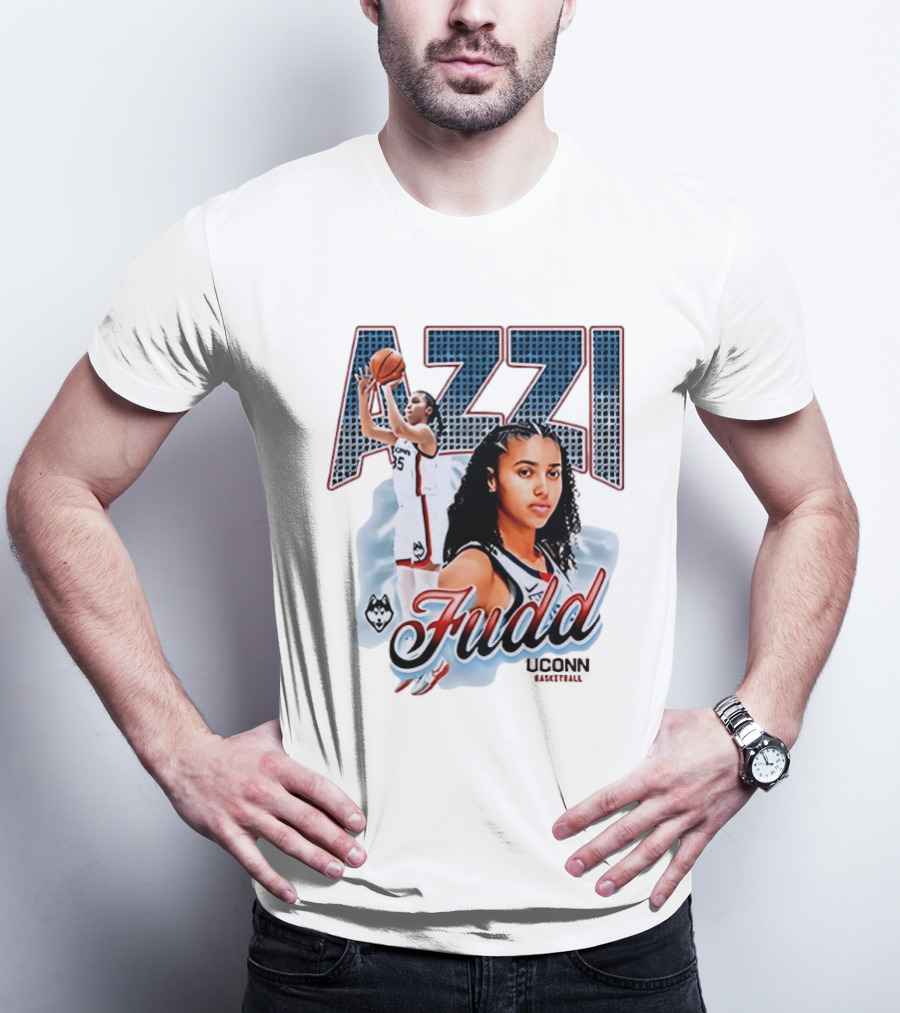Azzi Fudd UConn Huskies Basketball Player T-Shirt