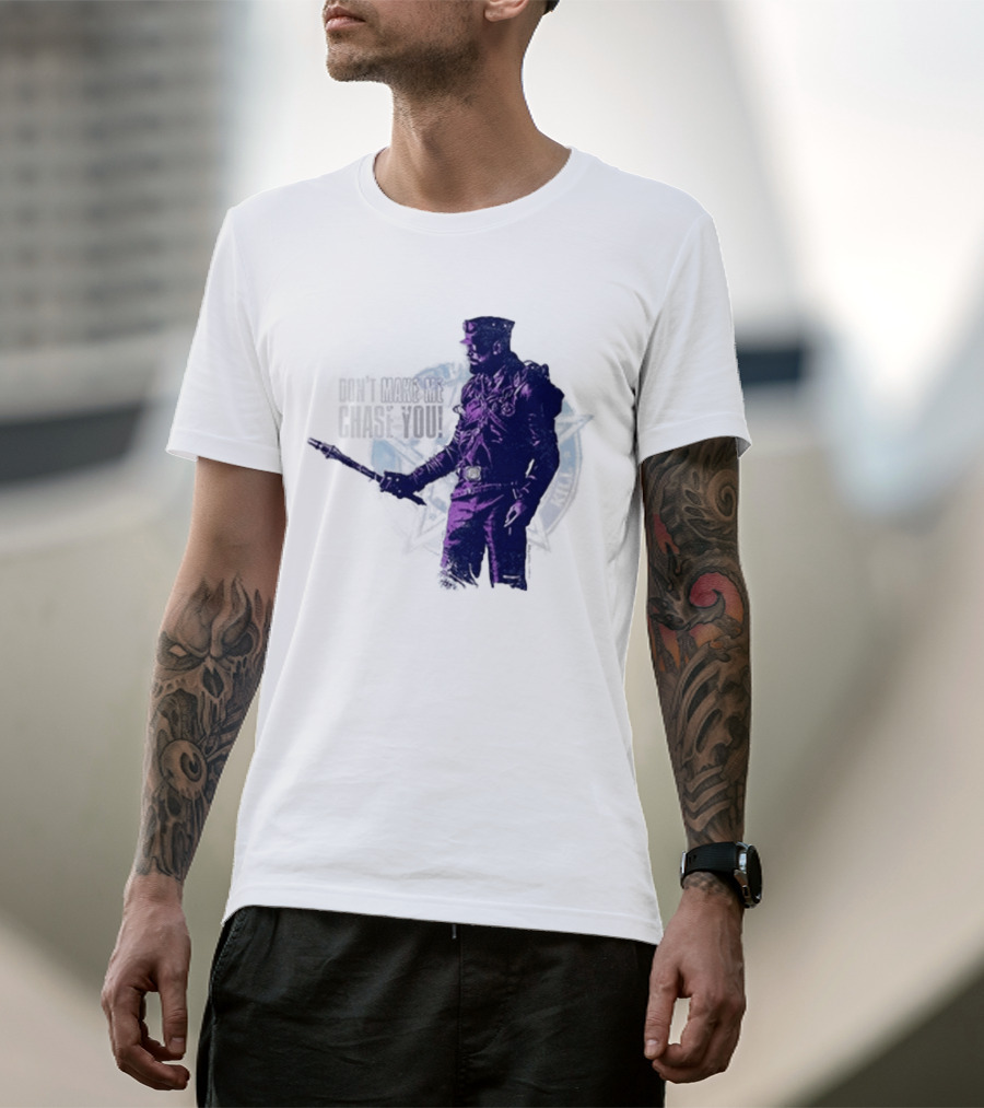 Coyle Don't Make Me Chase You Purple Costume Valentine's Day T-Shirt