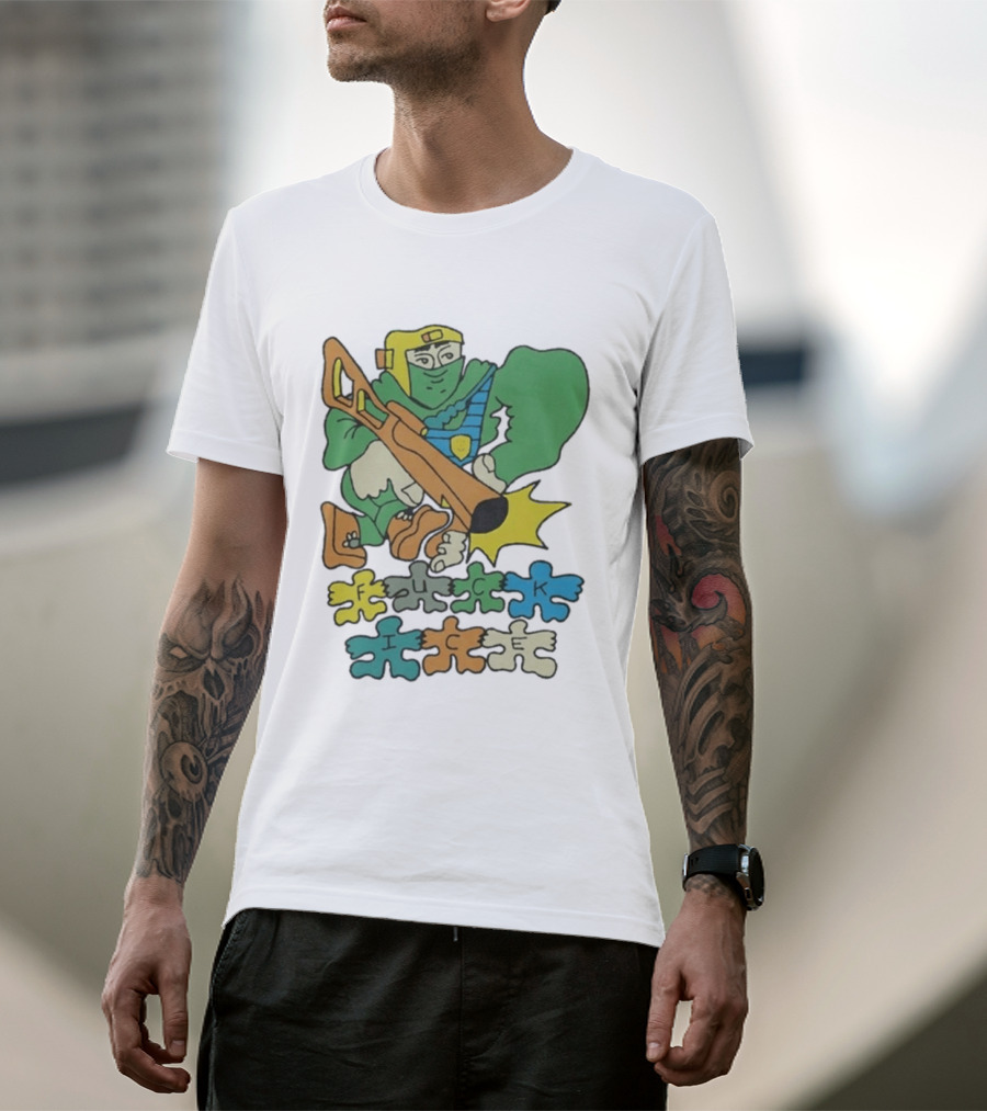 Honeytv Fuck Ice Retro Soldier Puzzle T-Shirt
