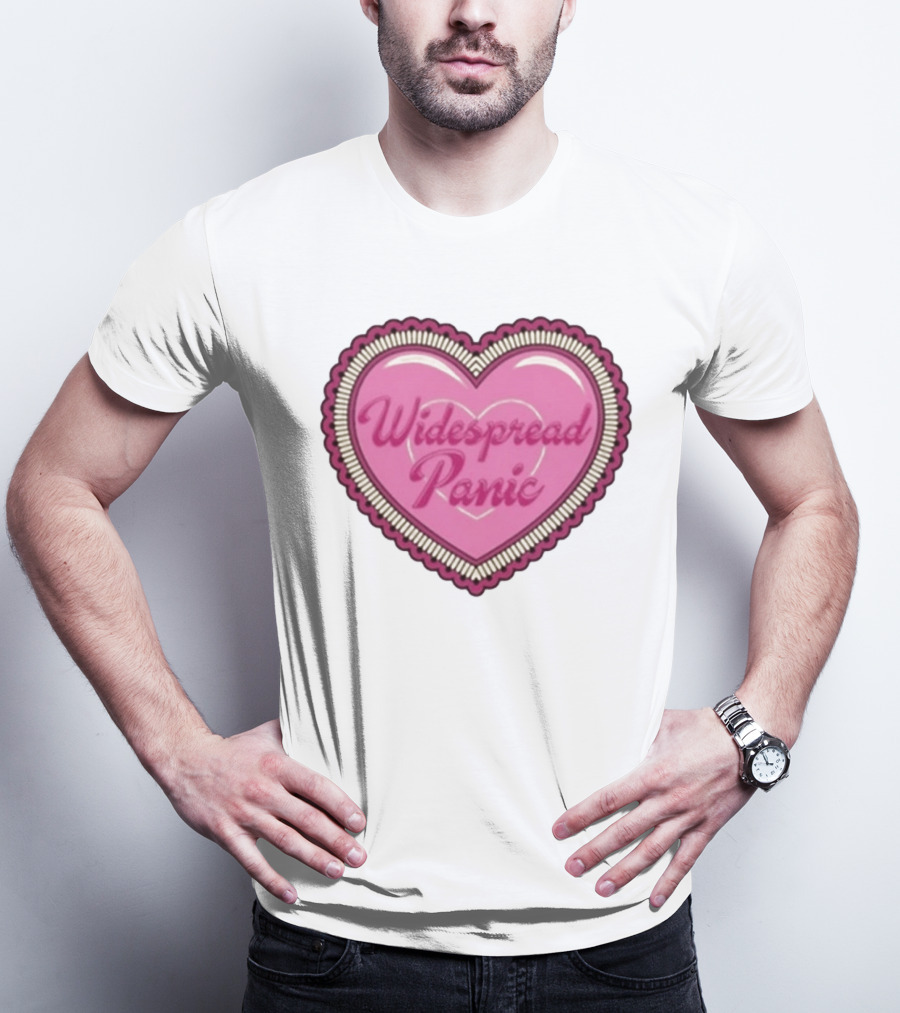 Widespread Panic Heart Pink Love T-Shirt