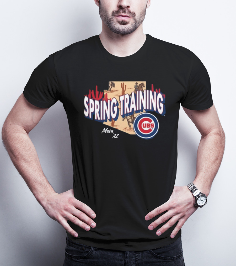 Cubs 2026 Spring Training Mesa AZ Cactus Baseball Event T-Shirt