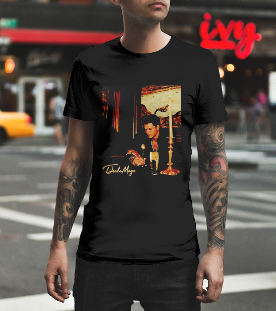 Drake Maye Take Care MVP New England Patriots T-Shirt