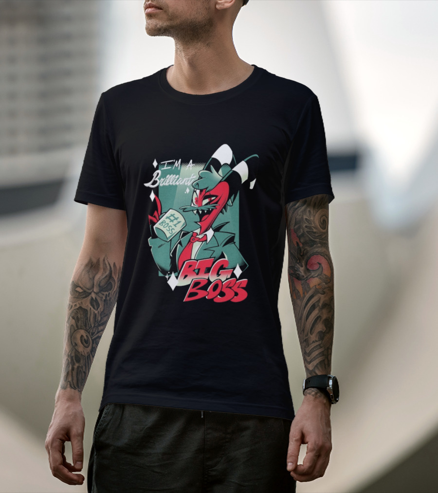 Brilliant Big Boss Hazbin Hotel #1 Boss Coffee T-Shirt