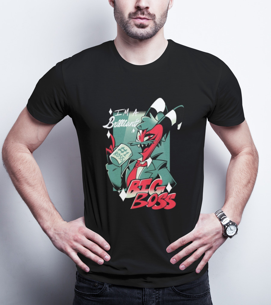 Brilliant Big Boss Hazbin Hotel #1 Boss Coffee T-Shirt