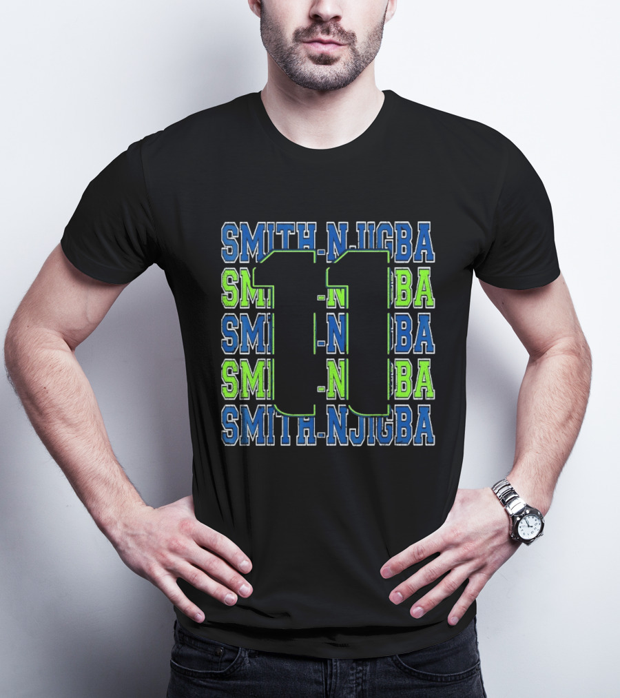 Jaxon Smith Njigba 11 Smith Njigba Seattle Seahawks T-Shirt