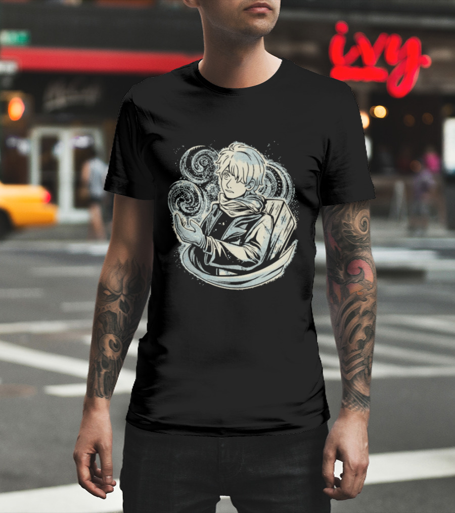 Karinimiki Depths Of Winter Ethereal Figure With Swirling Snowflakes T-Shirt