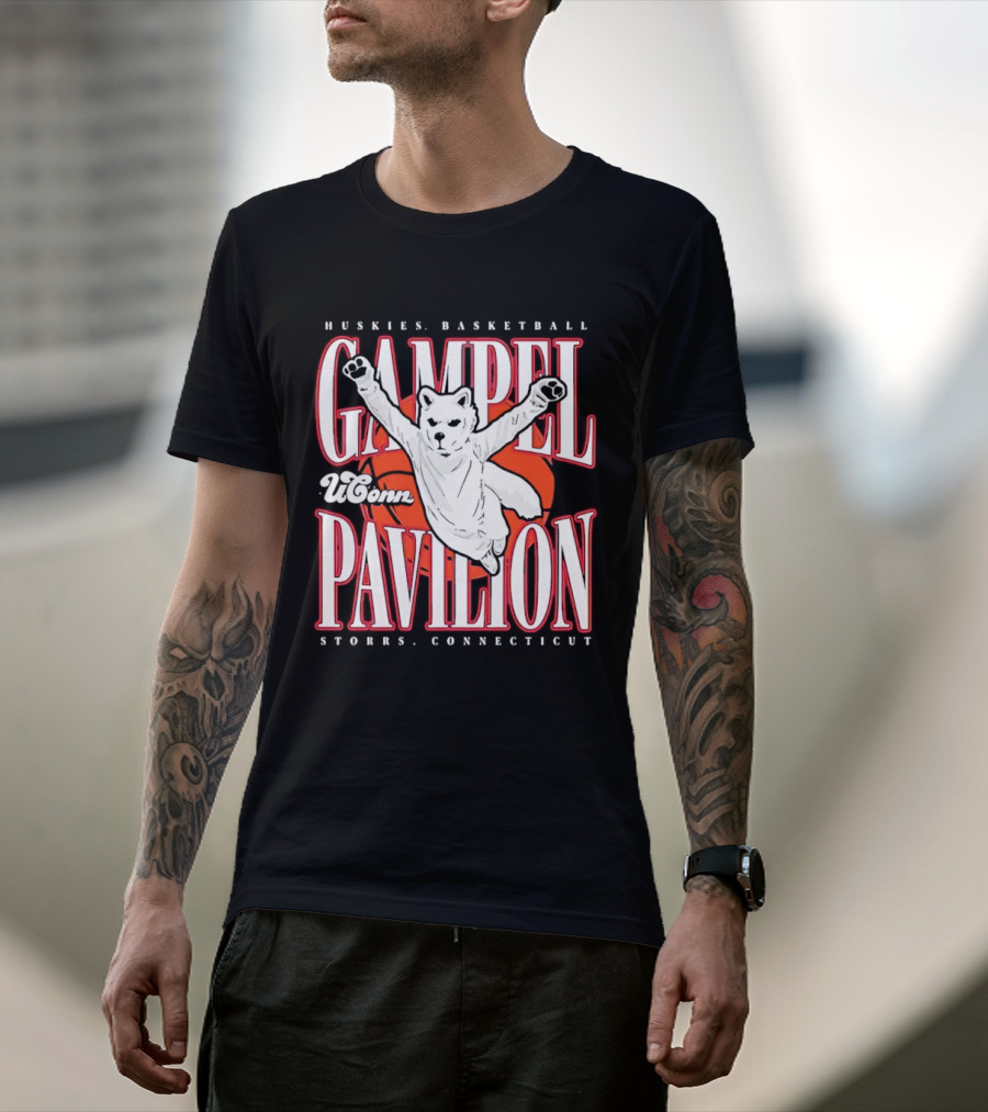 UConn Huskies Basketball Gampel Pavilion Storrs Connecticut T-Shirt