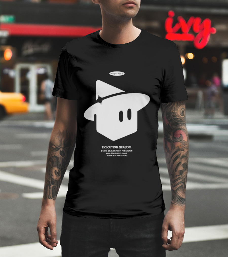 Execution Season Magic Block State Scales With Precision T-Shirt