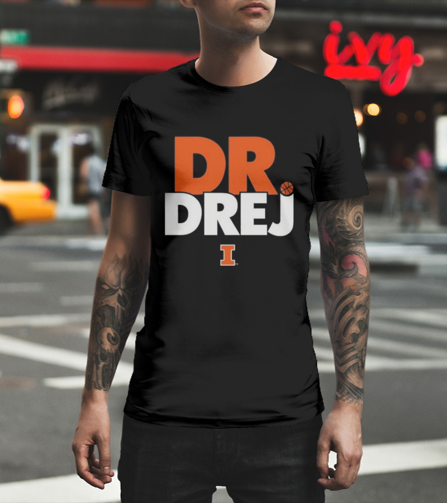 Andrej Stojakovic Dr. Drej I Illinois Fighting Illini T-Shirt