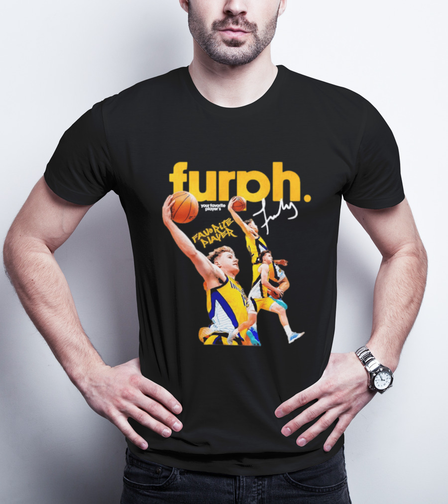 Furphy Indiana Pacers Basketball Player Jump Shot Action T-Shirt