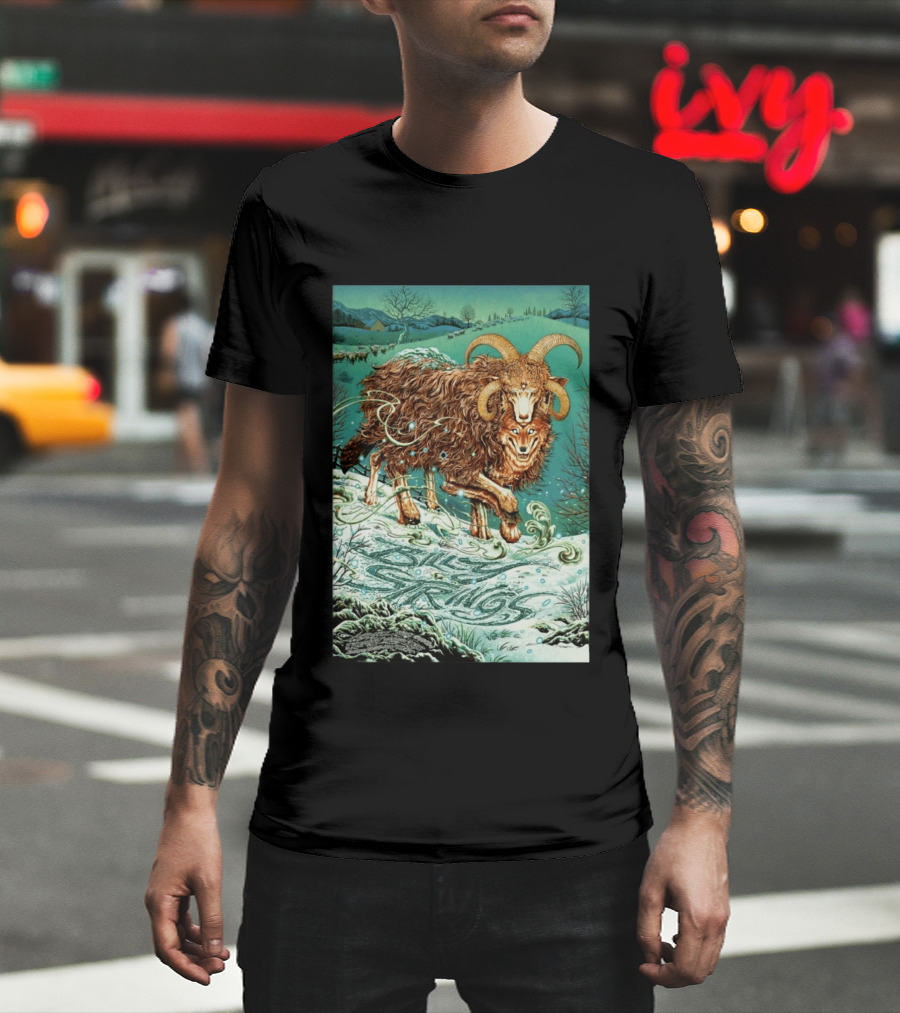 Billy Strings Asheville NC Event Feb 10 14 2026 Wolf Ram T-Shirt