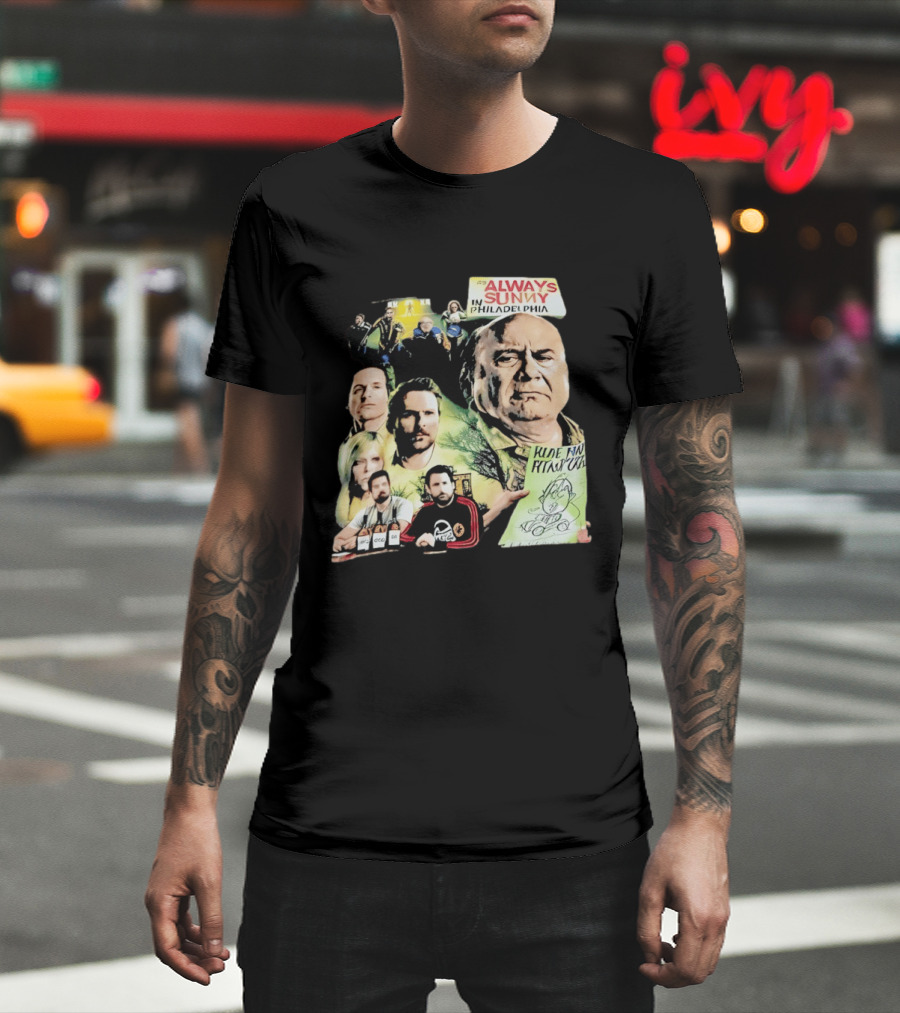 Always Sunny In Philadelphia Characters Collage T-Shirt