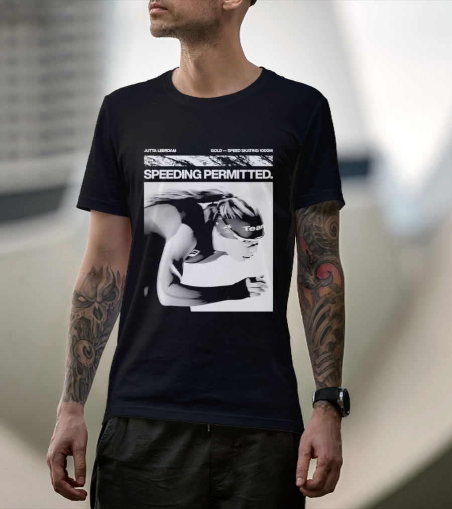 Jutta Leerdam Nike Speeding Permitted Gold Medal 1000m Olympic Speed Skating T-Shirt
