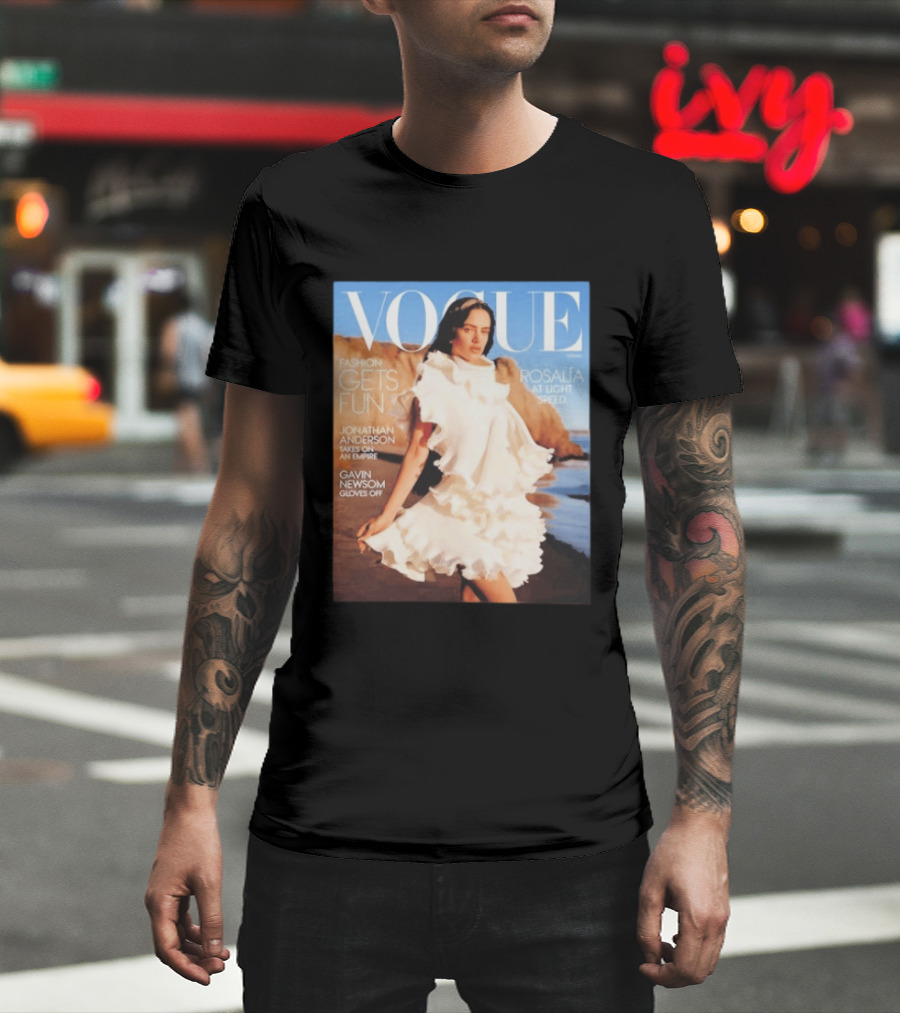 Vogue Spring Fashion Rosalia At Light Speed Jonathan Anderson Gavin Newsom T-Shirt