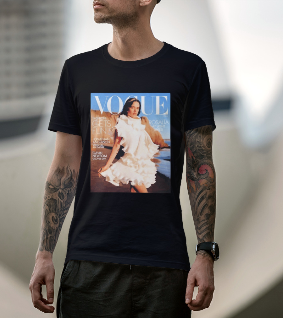 Vogue Spring Fashion Rosalia At Light Speed Jonathan Anderson Gavin Newsom T-Shirt