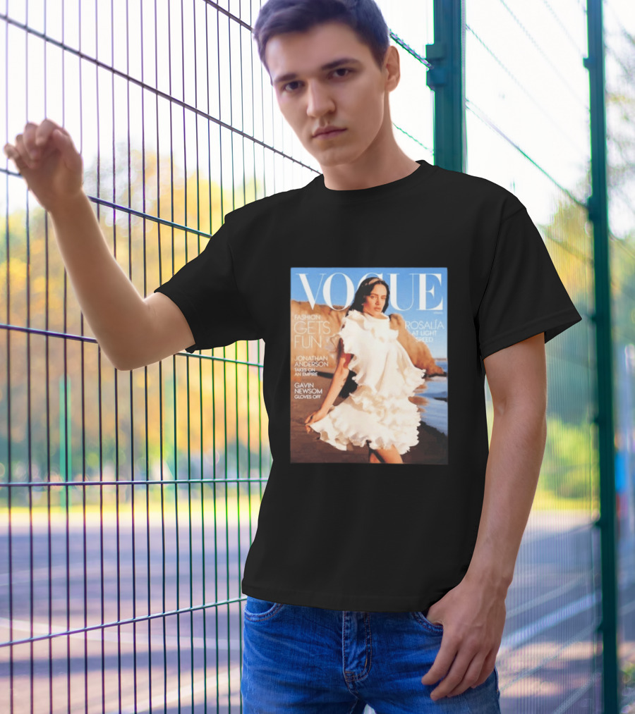 Vogue Spring Fashion Rosalia At Light Speed Jonathan Anderson Gavin Newsom T-Shirt