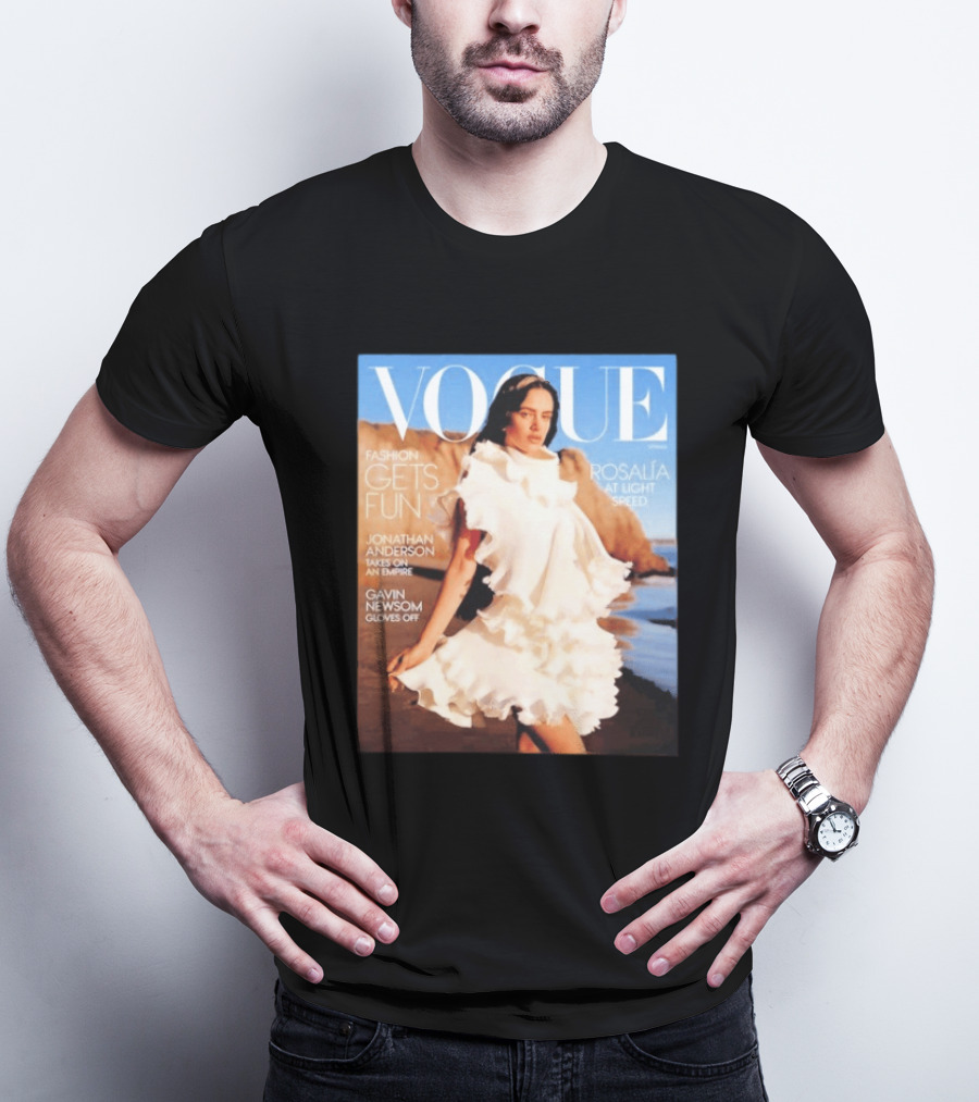 Vogue Spring Fashion Rosalia At Light Speed Jonathan Anderson Gavin Newsom T-Shirt
